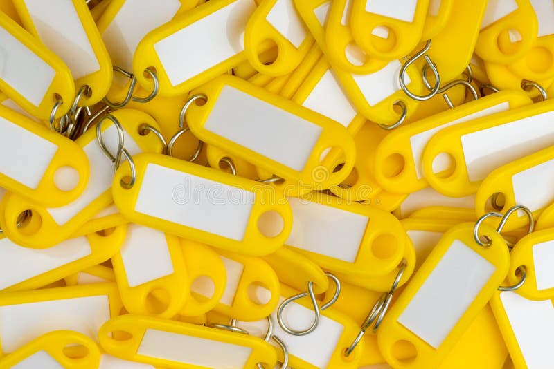 Yellow colored key rings stock image. Image of ring, object - 28164735