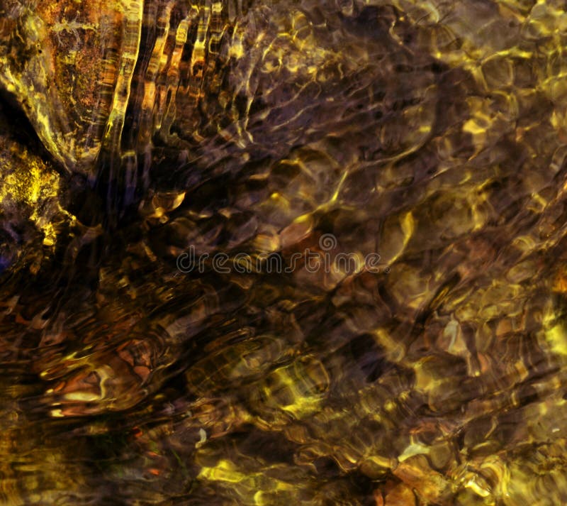 Yellow Colored Ripples on Water Stock Image - Image of refreshing ...