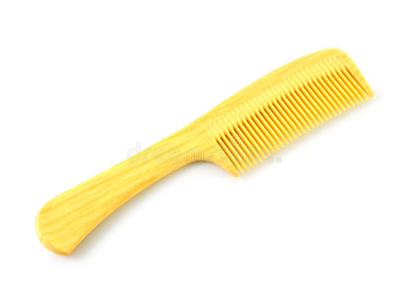 Yellow comb stock photo. Image of makeup, equipment, isolated - 38100388