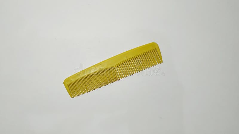 Yellow comb stock photo. Image of makeup, equipment, isolated - 38100388