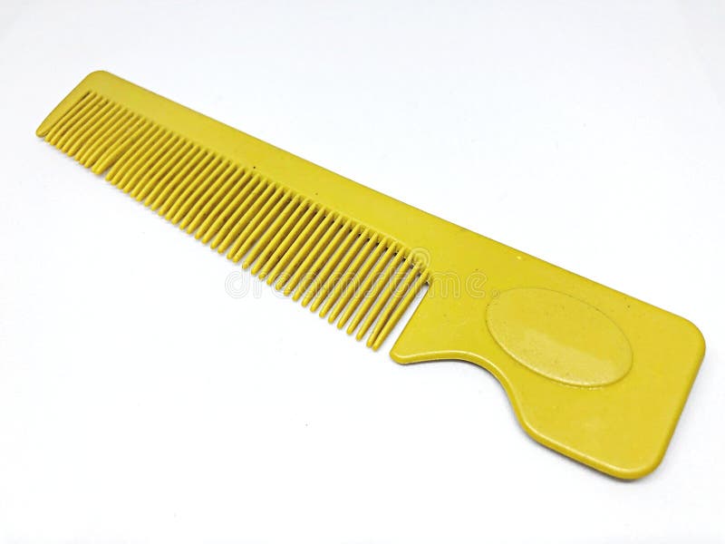 Yellow Comb on Withe Background Stock Image - Image of insulated ...