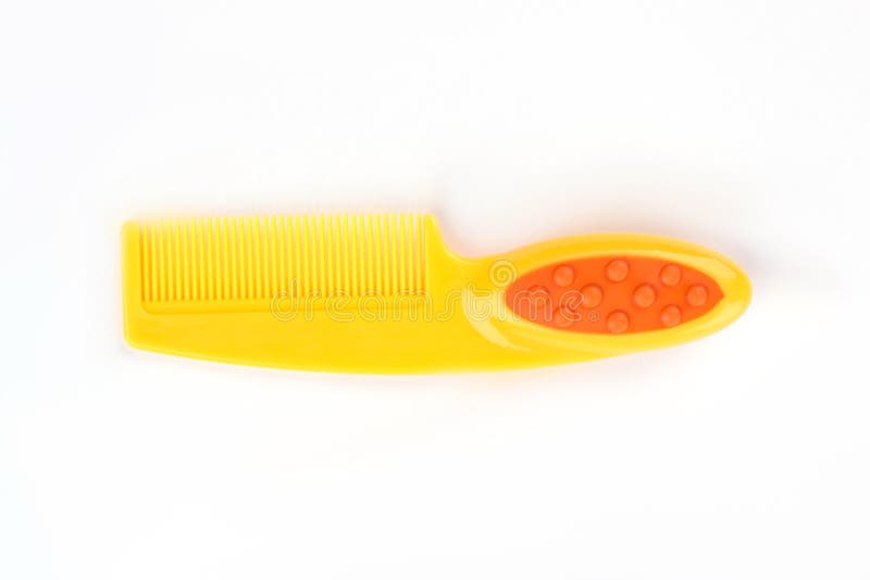 Yellow comb. stock image. Image of hair, equipment, beautician - 130015049
