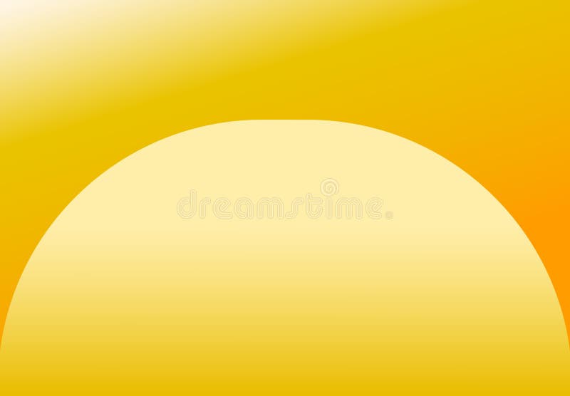 Yellow Combination of Rounded Background Stock Illustration ...