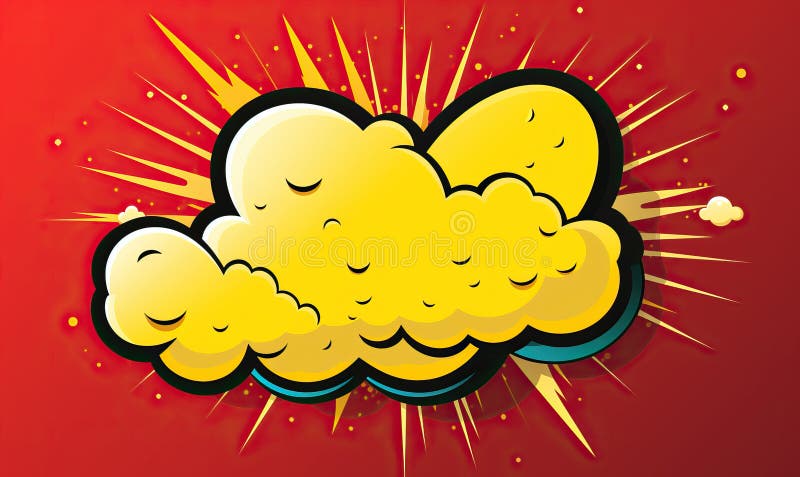 Yellow Comic Book Explosion Stock Photo - Image of background, simple ...