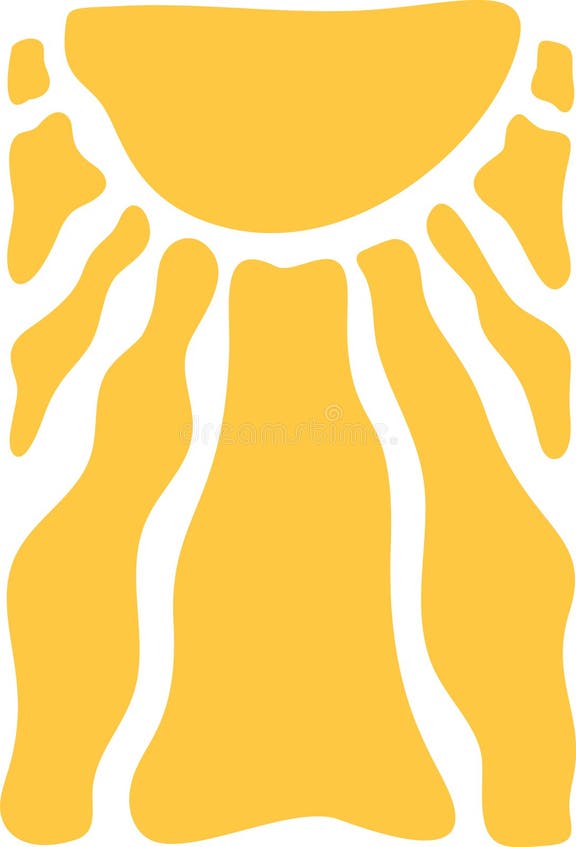 Yellow Comic Sun Groovy Banner Stock Vector - Illustration of shine ...