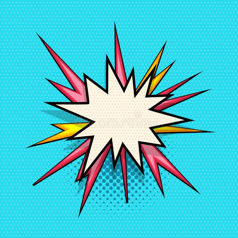 Yellow Comics Speech Bubble for Text Stock Vector - Illustration of ...