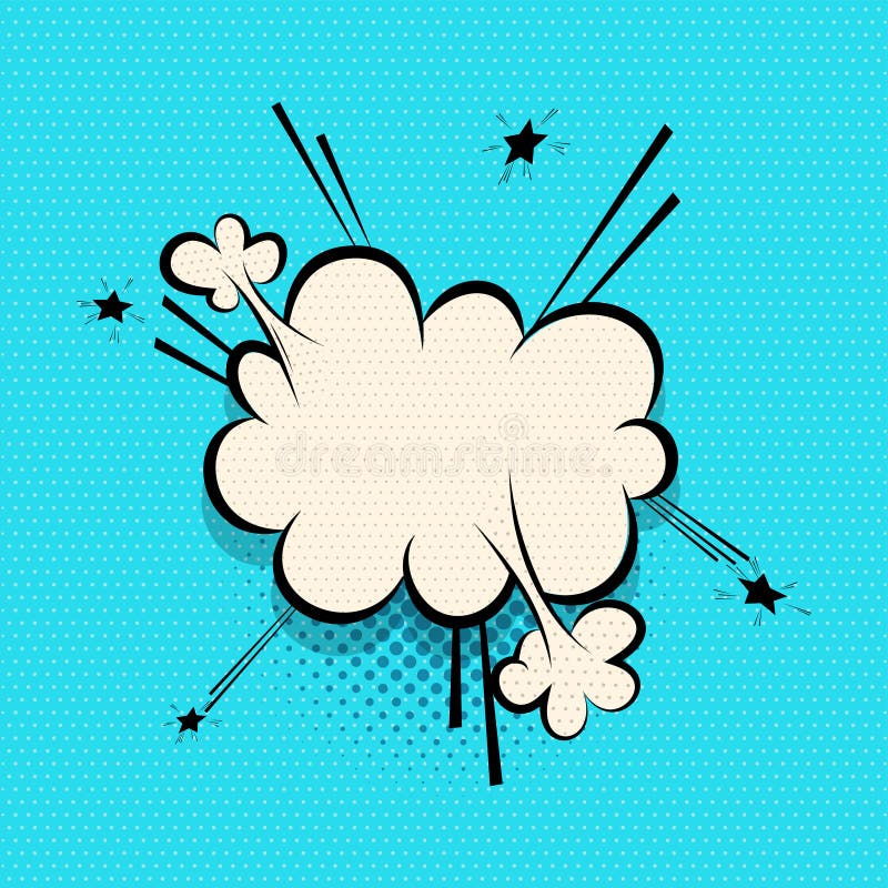 Yellow Comics Speech Bubble for Text Stock Vector - Illustration of ...