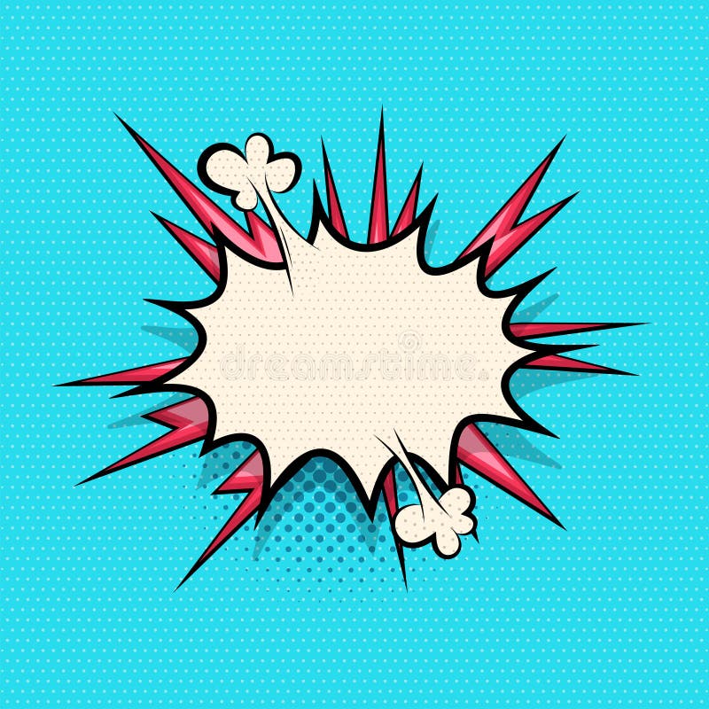 Yellow Comics Speech Bubble for Text Stock Vector - Illustration of ...