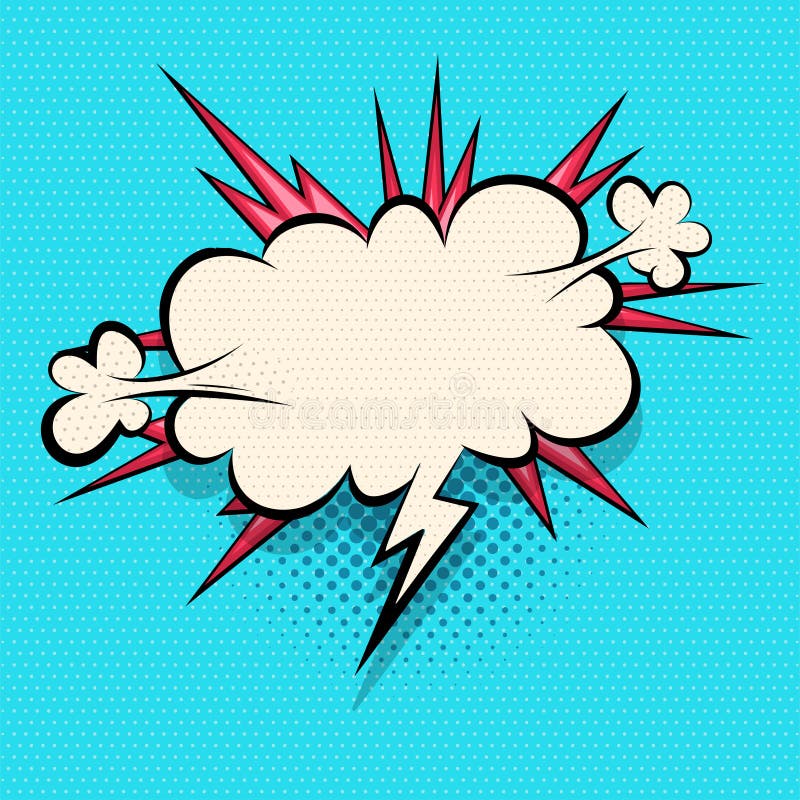 Yellow Comics Speech Bubble for Text Stock Vector - Illustration of ...