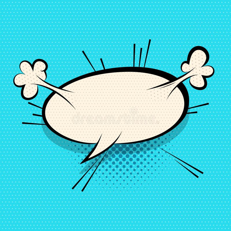 Yellow Comics Speech Bubble for Text Stock Vector - Illustration of ...