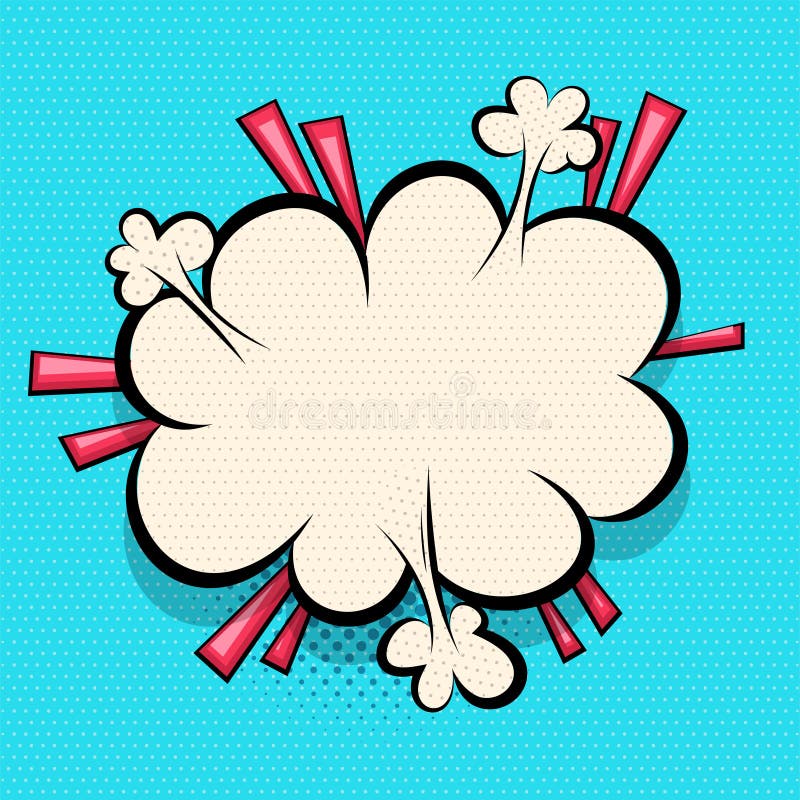 Yellow Comics Speech Bubble for Text Stock Vector - Illustration of ...