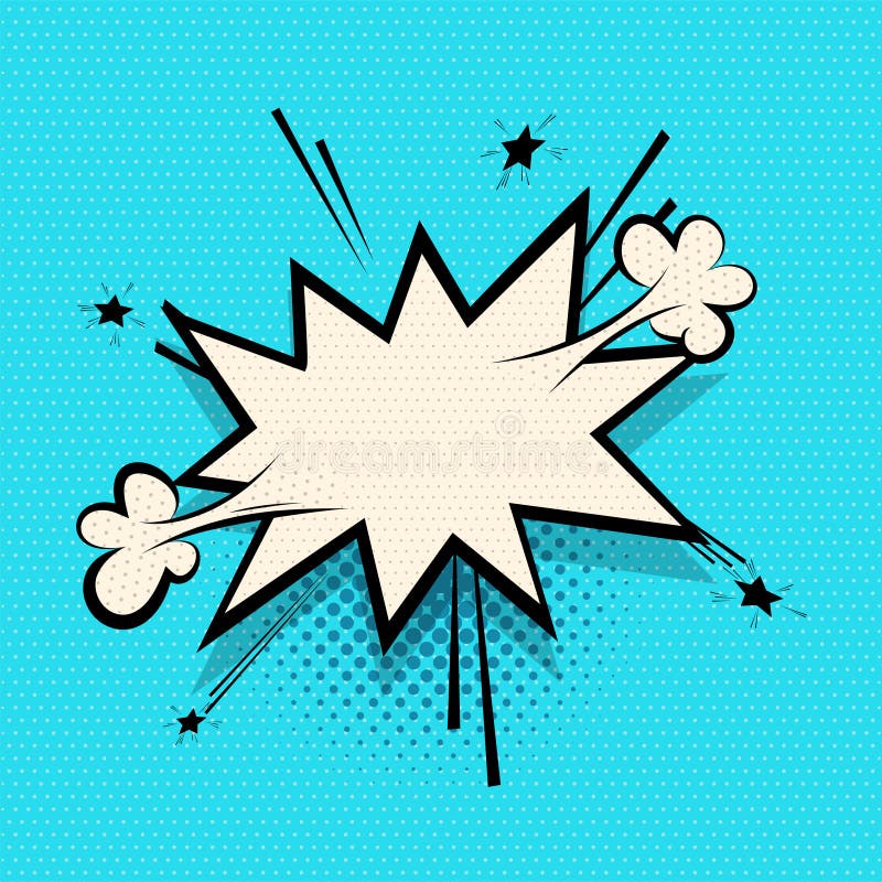 Yellow Comics Speech Bubble for Text Stock Vector - Illustration of ...