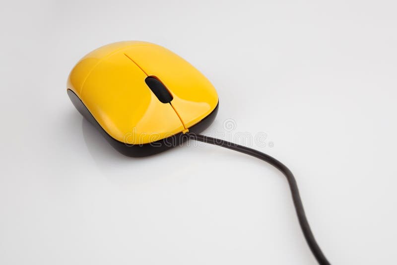 Yellow computer mouse stock photo. Image of device, yellow - 67957986