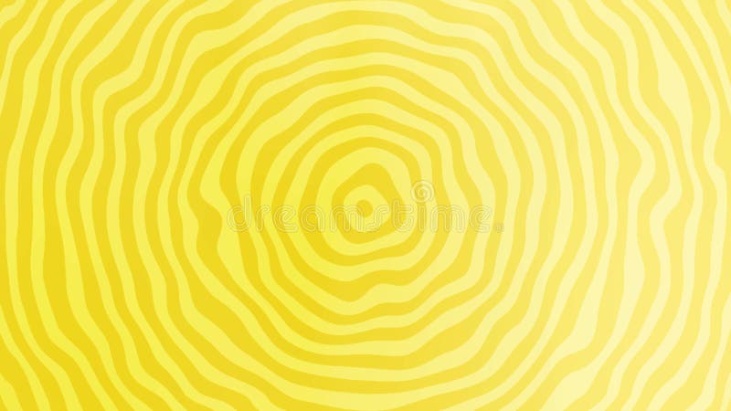 Yellow Concentric Circle Optical Depth Background Loop. Stock Footage ...
