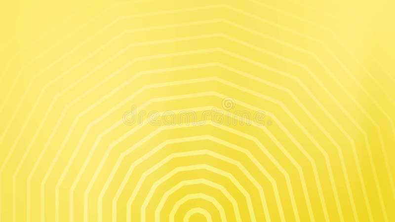 Yellow Concentric Hexagon Pattern Background Loop. Stock Footage - Video of dynamic, decorative ...