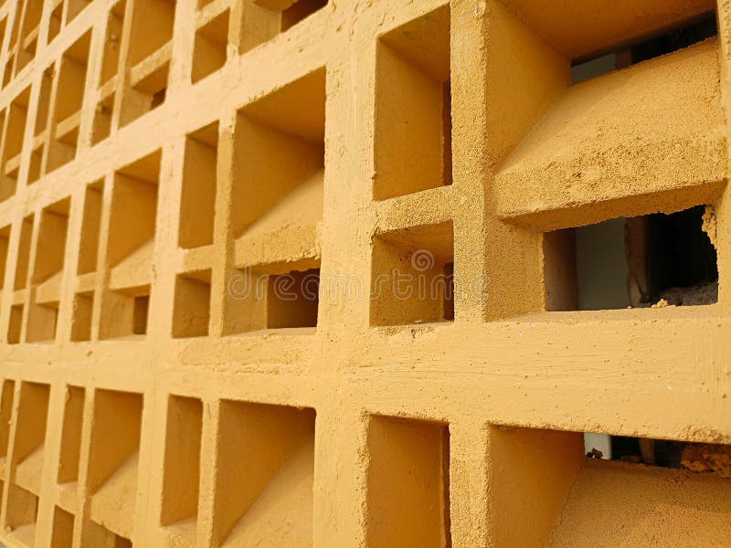 Concrete Roster on the Walls of the House Stock Photo - Image of ...