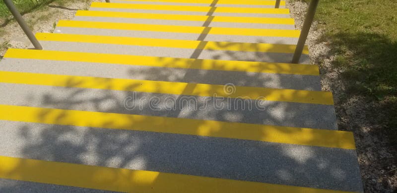 Yellow concrete stairs stock image. Image of yellow - 158361423