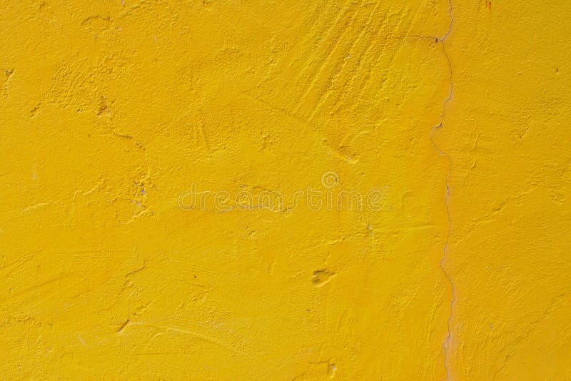 Yellow Concrete Wall Texture and Background Stock Photo - Image of ...