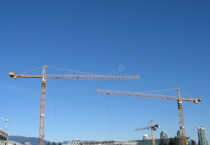 Yellow Construction Cranes Picture. Image: 4773175
