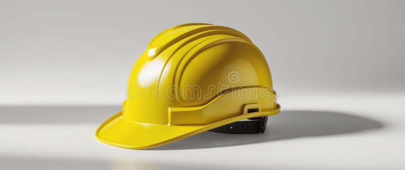 Yellow Construction Hard Hat for Safety and Protection Stock Image ...