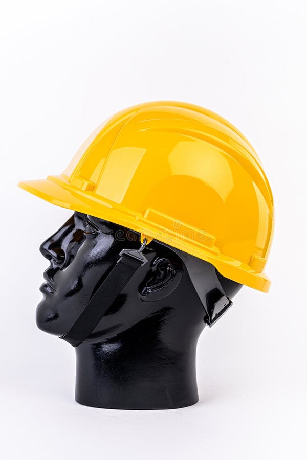 The Yellow Construction Helmet To Protect and Safe Life in the ...