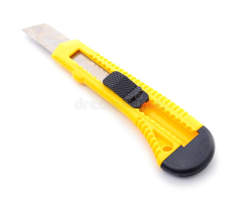 Construction knife. stock photo. Image of plastic, white - 99394250