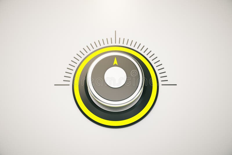 Yellow control button stock illustration. Illustration of future - 67438366