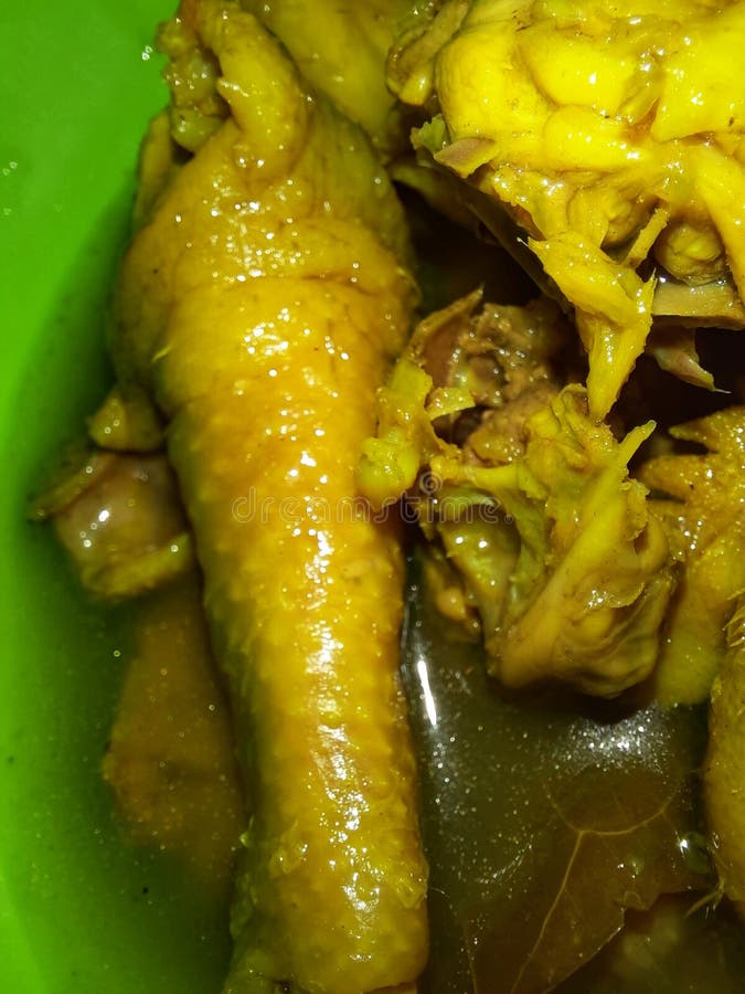 Yellow cooked chicken stock image. Image of food, fish - 229246333