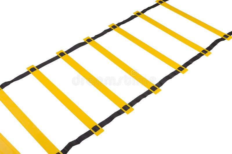Yellow Coordination Ladder, on a White Background, Photograph of a Part ...