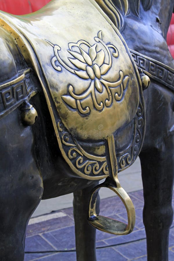 Yellow copper saddle stock photo. Image of copper, value - 390597404