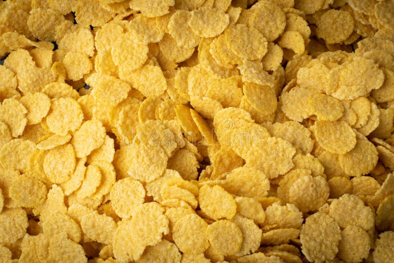 Crispy Flakes on a White Background Stock Image - Image of eating ...