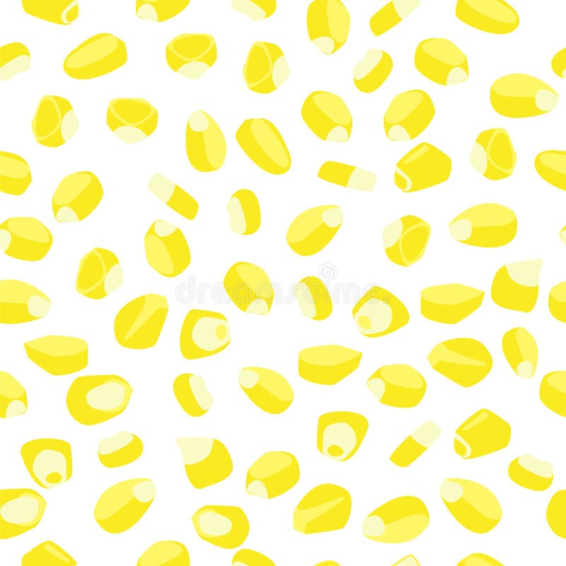 Yellow corn seed stock vector. Illustration of fresh - 91440750