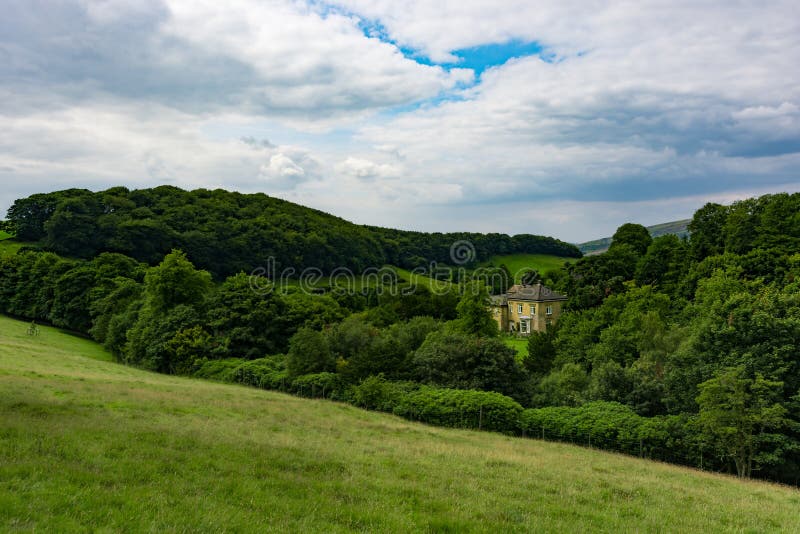 Yellow country house stock image. Image of habitation - 4686691
