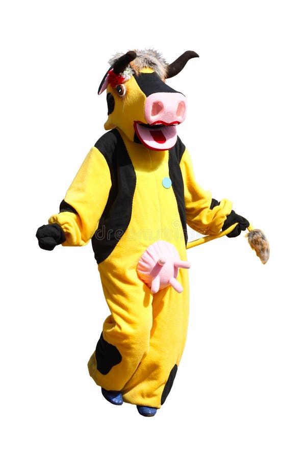 Yellow cow stock photo. Image of cheerful, representation - 14423596