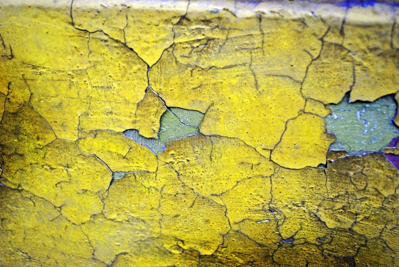 Yellow Cracked Wall Texture Stock Photo - Image of paint, cracked: 65684988