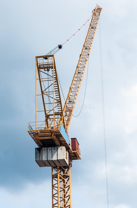 Yellow crane stock photo. Image of crane, carry, high - 31410132