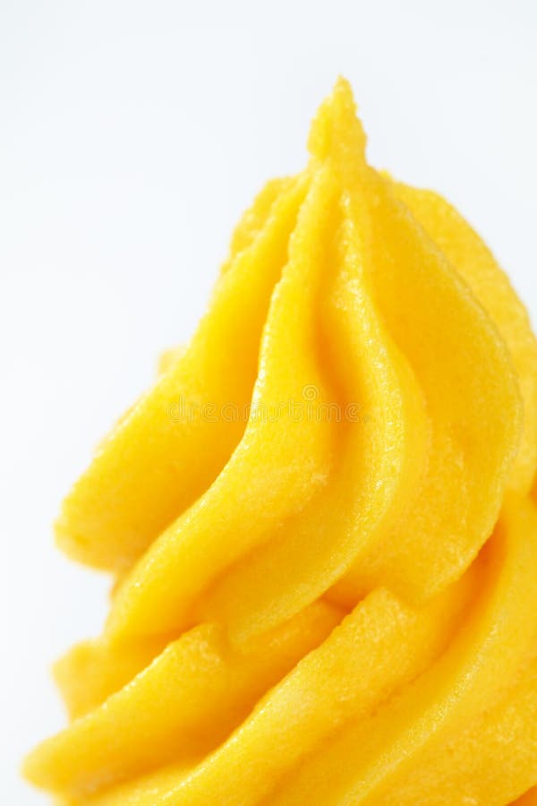Yellow ice cream stock image. Image of sherbet, frozen - 55918497