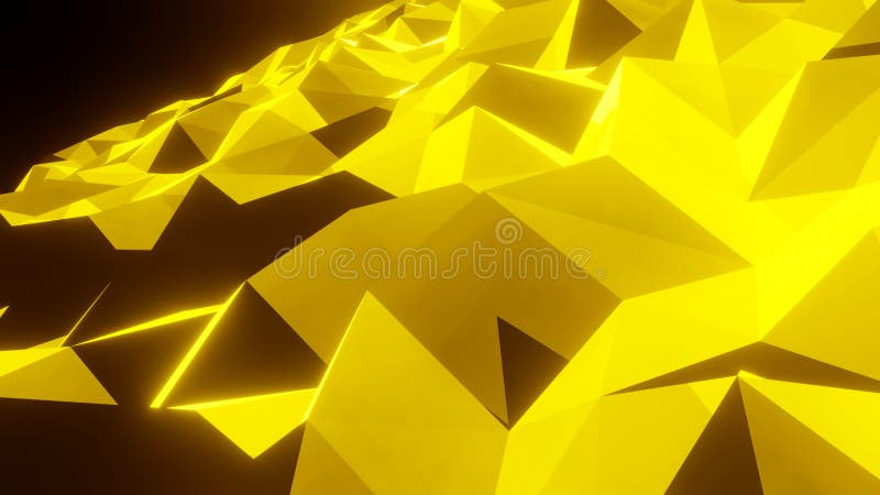 Yellow Creative Geometric Illustration Stock Illustration ...
