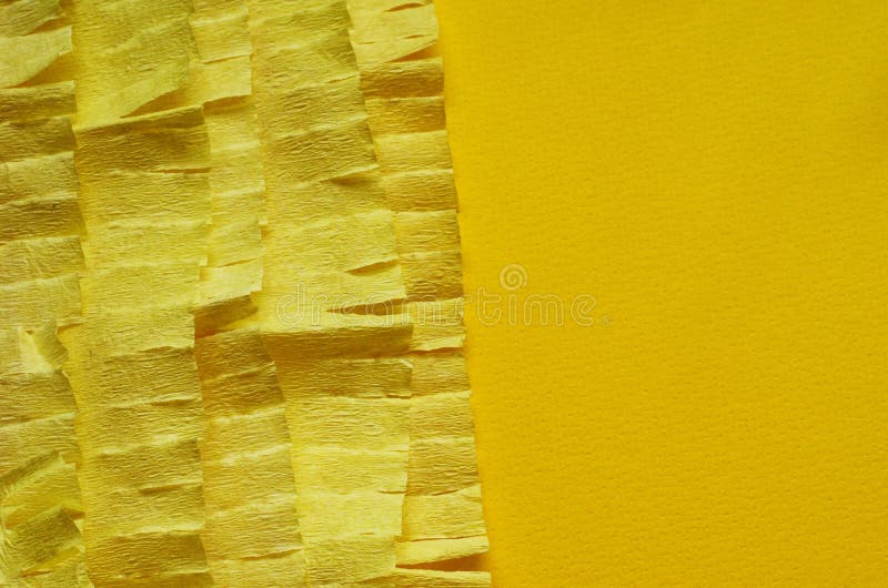Yellow Crepe Paper Abstract Background Stock Image - Image of child ...