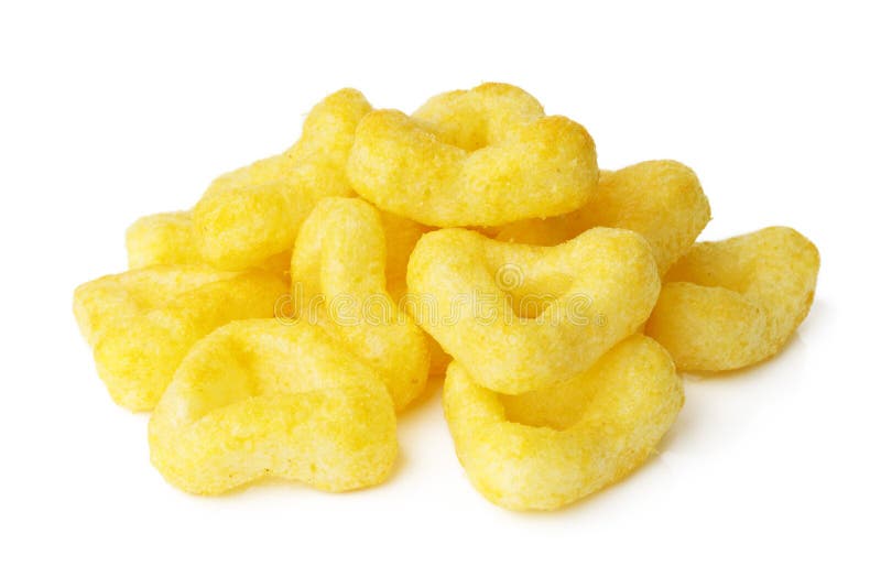 Yellow Crispy Beer Snack Made from Corn in the Shape of a Triangle ...