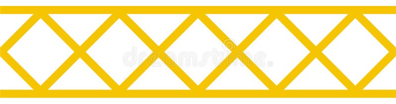 Yellow Crisscross Road Safety Grid Marking Vector Stock Vector ...