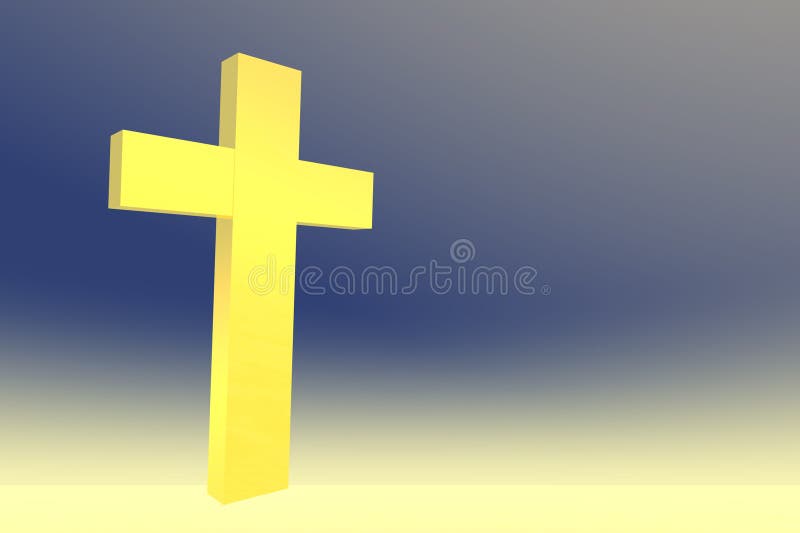 Yellow cross stock illustration. Illustration of cross - 11918738