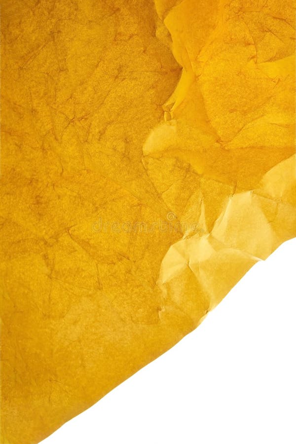 Yellow Crumpled Paper Texture Background, Yellow Paper with Blue Paper ...