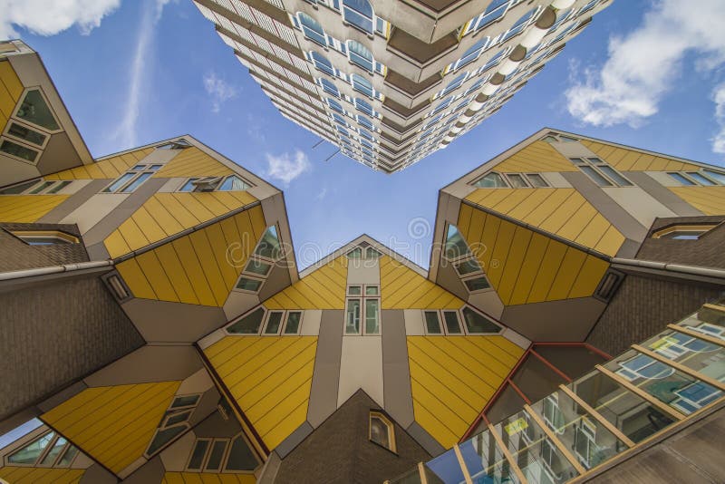 Rotterdam cube houses editorial image. Image of architecture - 33531505