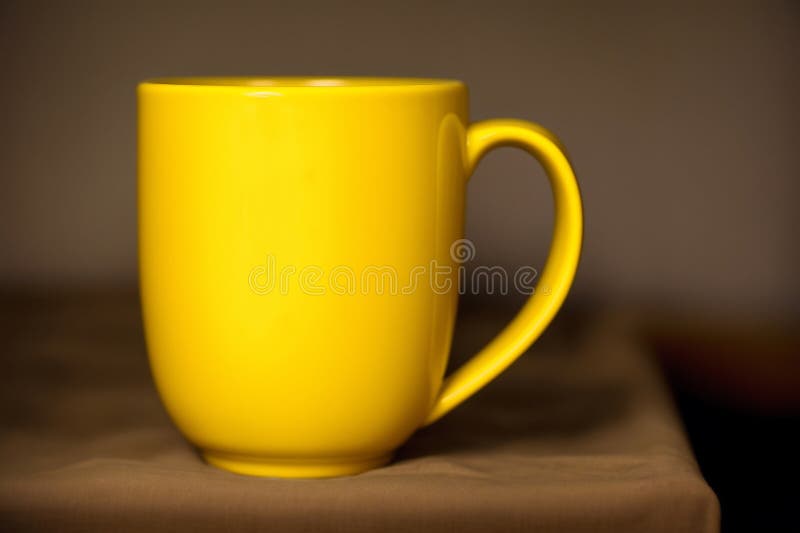 Yellow Cup. Sunny Delight. the Vibrant Yellow Mug Stock Illustration ...