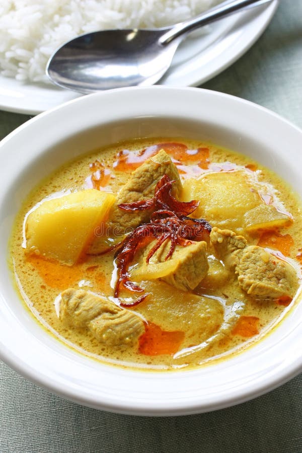Yellow curry , thai food stock image. Image of homemade - 20581897