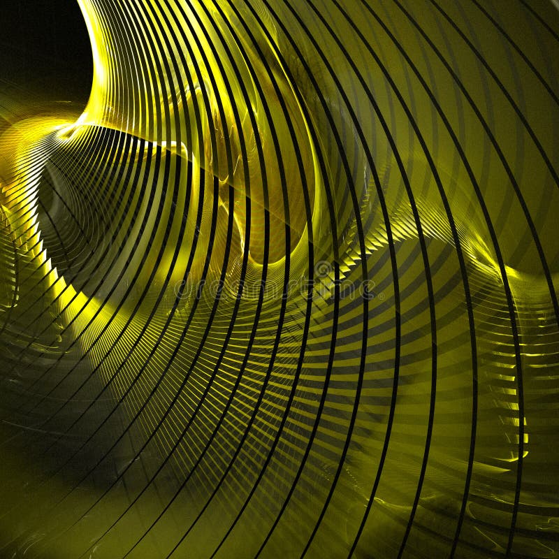 Yellow curve stock illustration. Illustration of pattern - 3049710