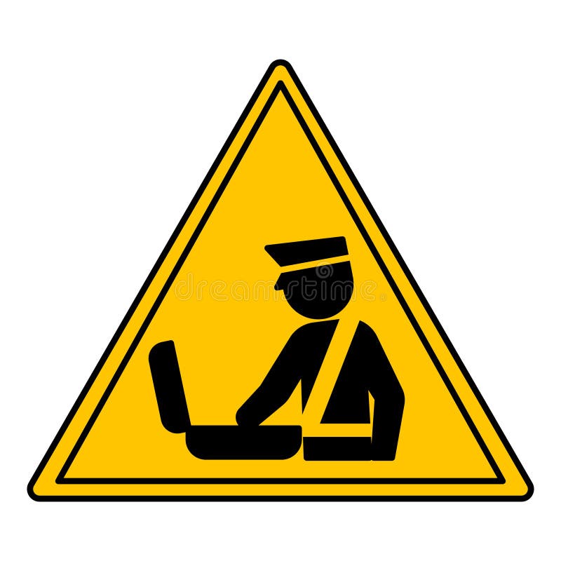 Yellow Customs Control Sign. Stock Vector - Illustration of customs ...