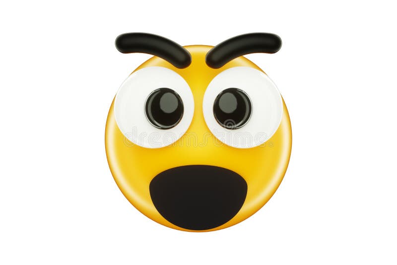 Yellow 3d Emoticon Smile Icon. 3D Render, 3D Illustration Stock ...