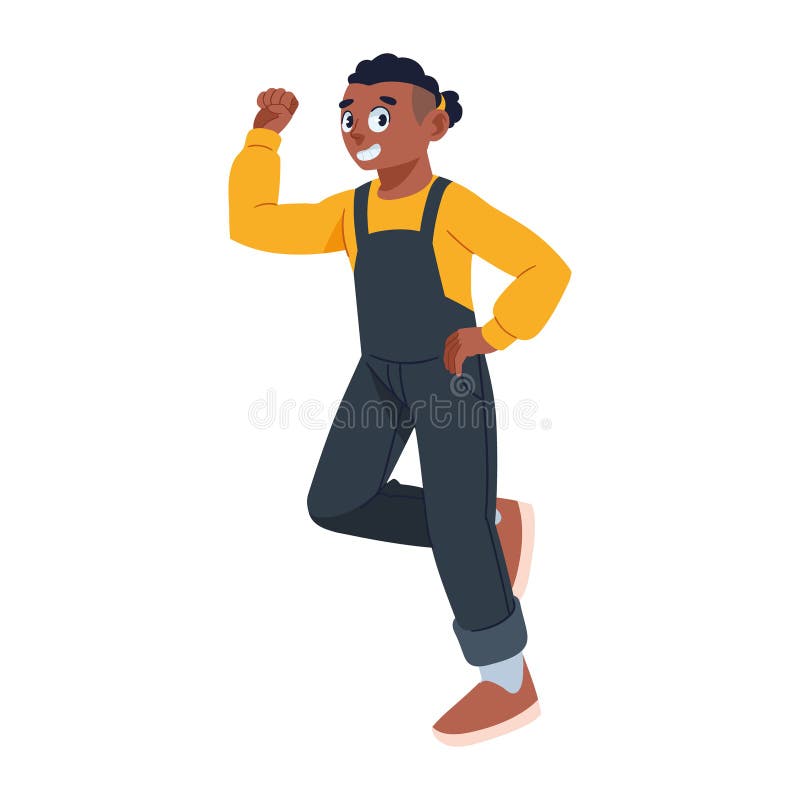 Yellow day man celebrate stock vector. Illustration of positive - 319628876